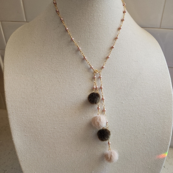 Jewelry | Coco Cafe Puffs And Pearls Necklace | Poshmark